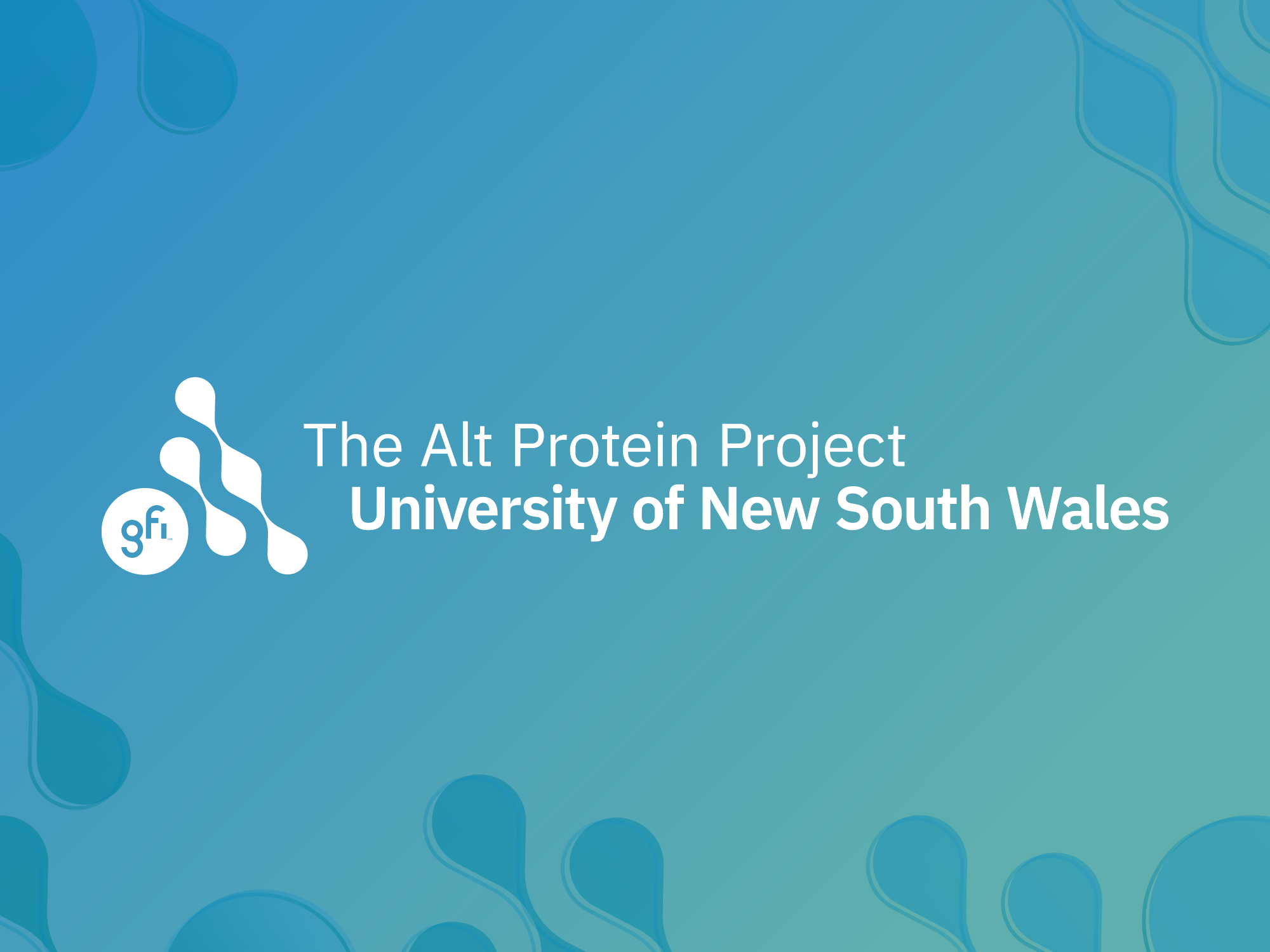 The UNSW Alt Protein Project - The Good Food Institute