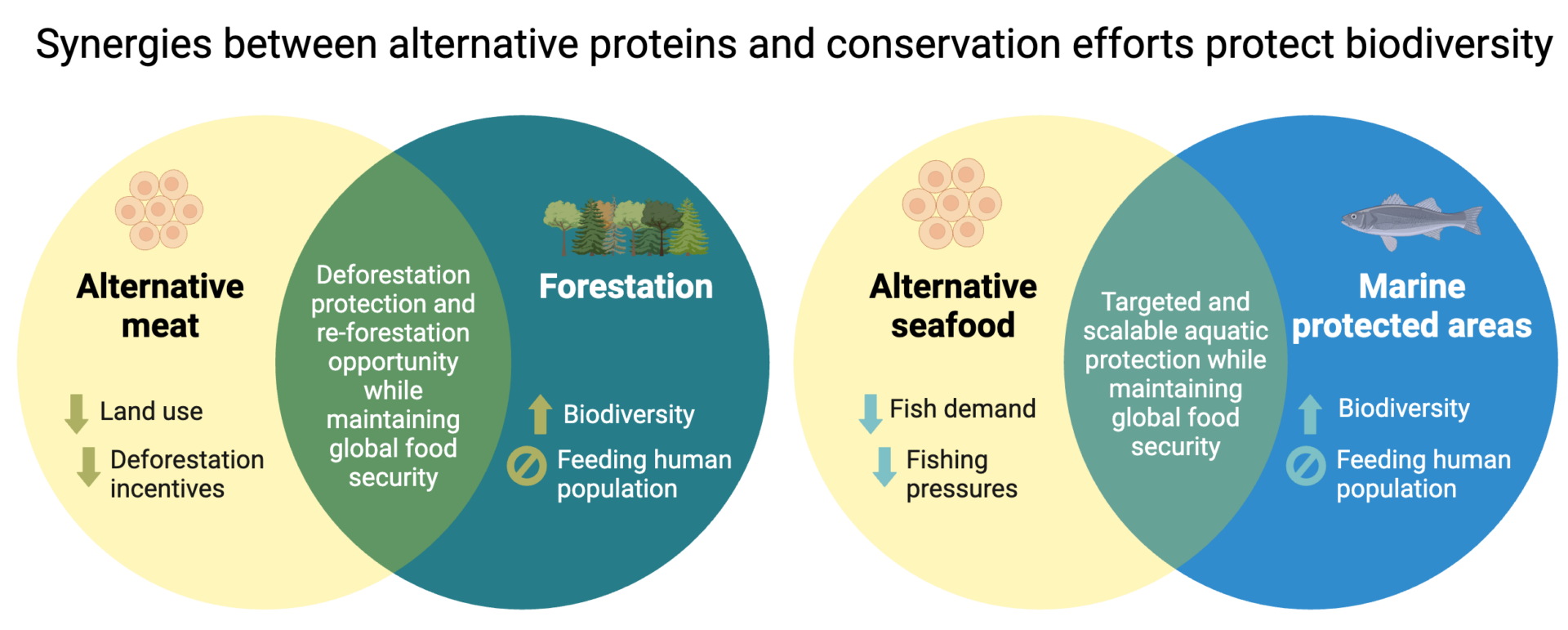 Synergistic climate and biodiversity benefits of alternative proteins ...