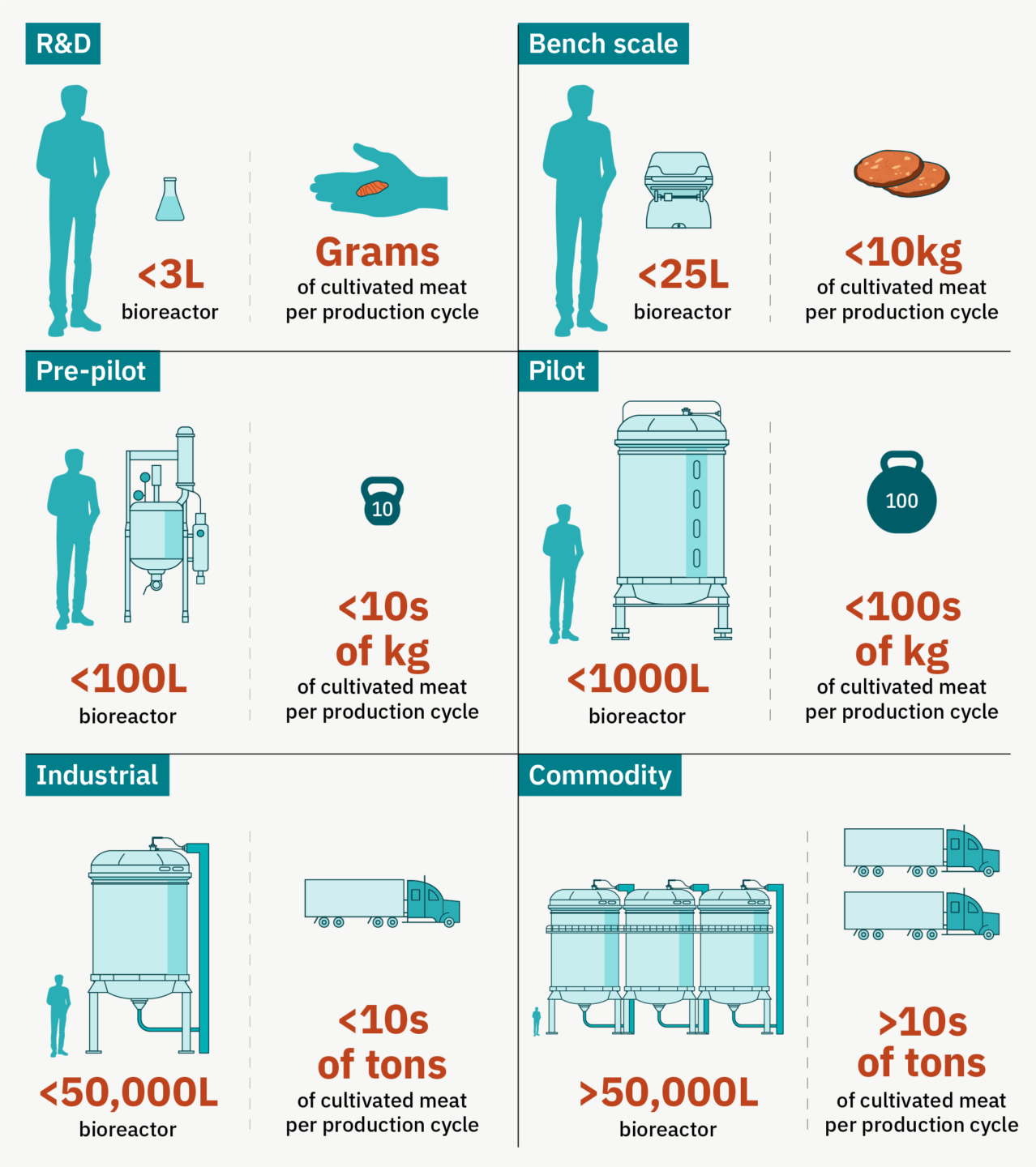 Trends in cultivated meat scale-up and bioprocessing - The Good Food ...